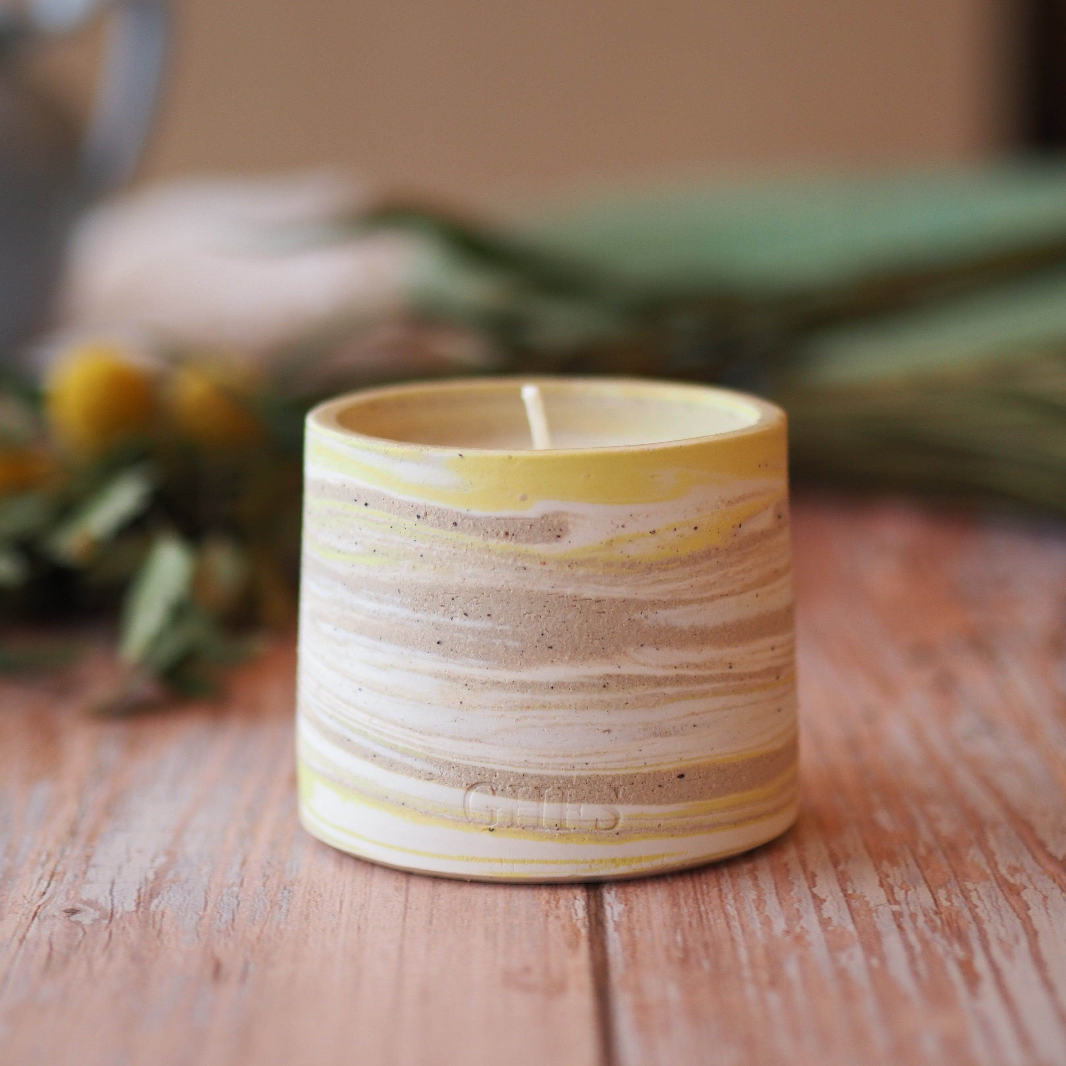 ‘Energise’ Refillable Scented Candle: Orange, Clary Sage & Peppermint ...