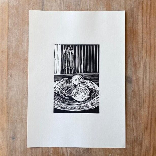 'Lemons' original linocut print – Great House Farm Stores
